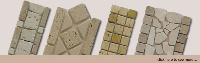 Natural Stone Tile Borders Mosaic Border 30 X 5 Cm Natural Stone